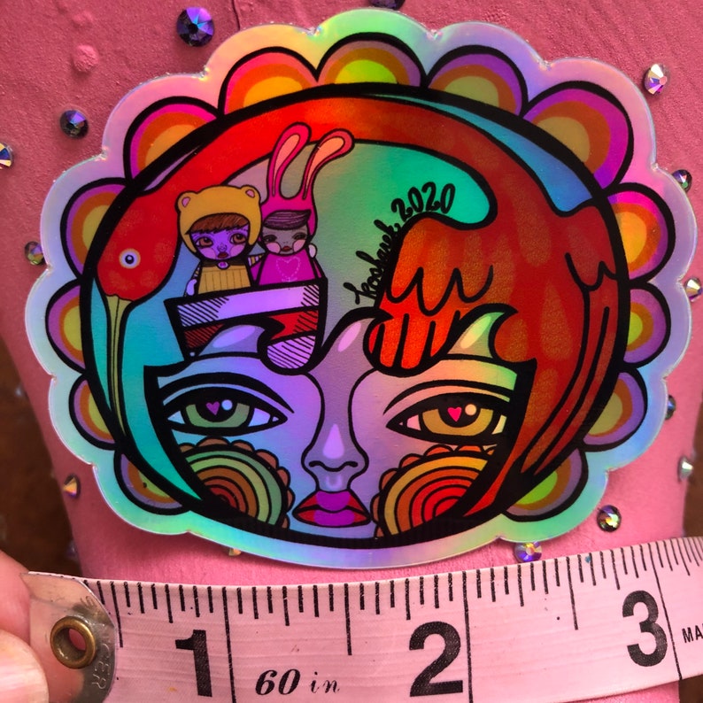 Slap Vinyl Sticker Kosharek Art Sticker Street Art Laptop - Etsy