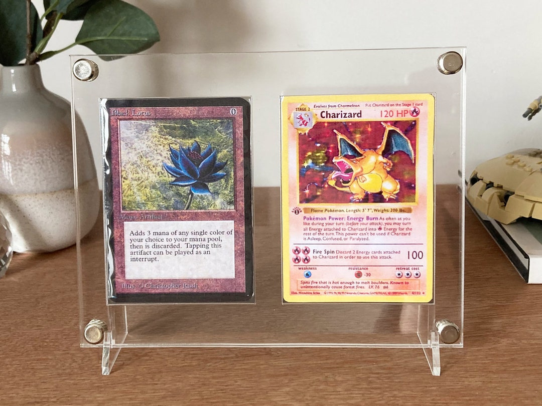 Double Acrylic Display Frame and Stand for Trading Cards. Magic the ...