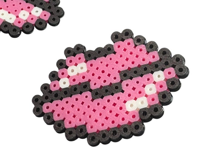 Perler Bead Bone Hairclip: Pixel Art Alligator Clip - Etsy Canada