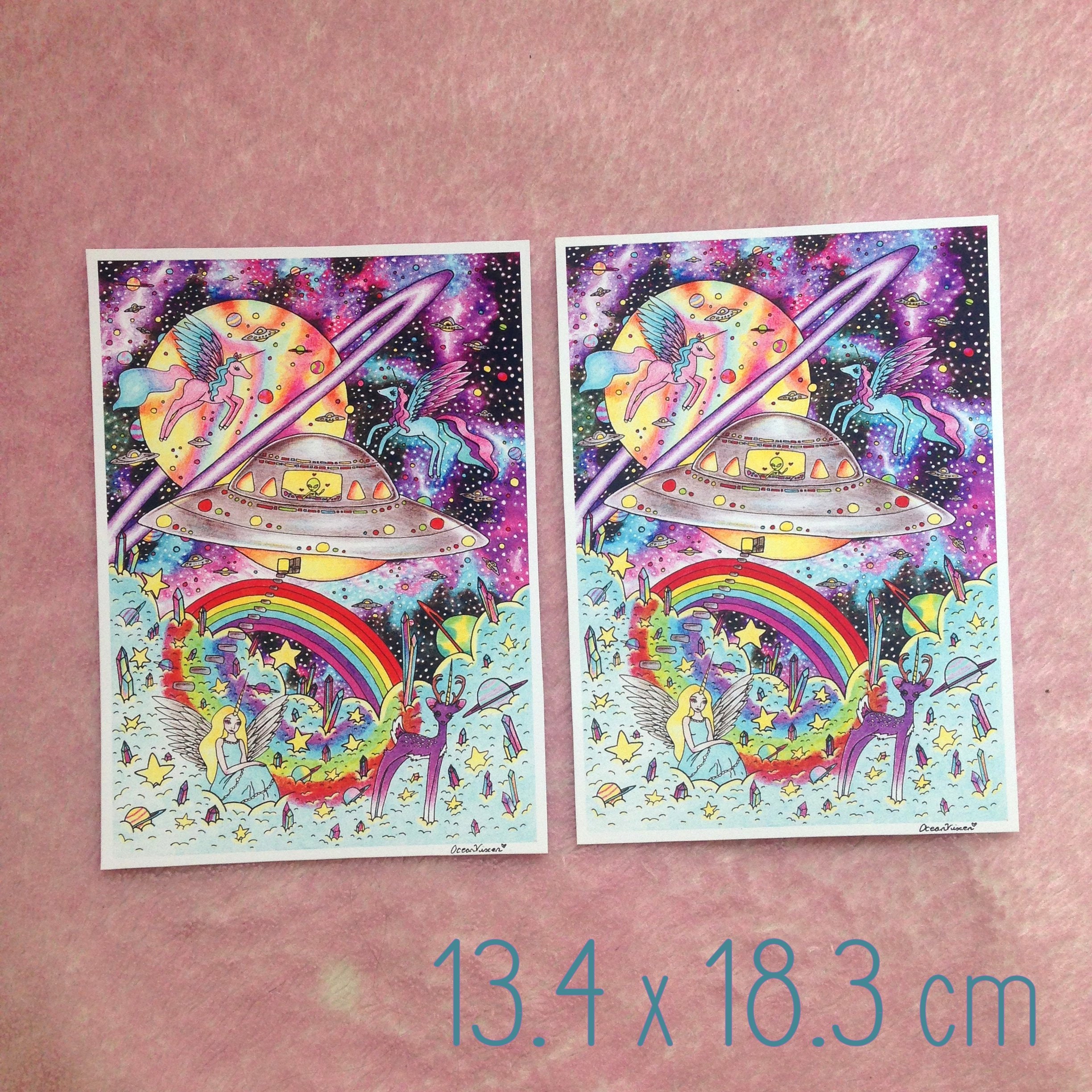 Intergalactic Romantic Signed Art Print Various Sizes | Etsy