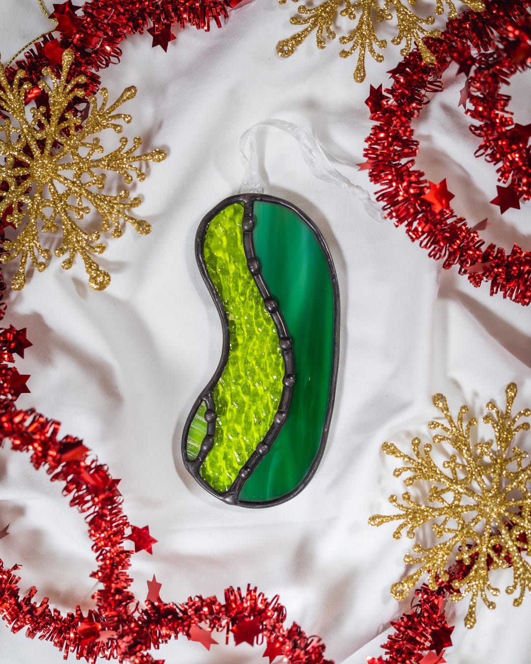 Pickle Stained Glass Ornament Version Two - Etsy