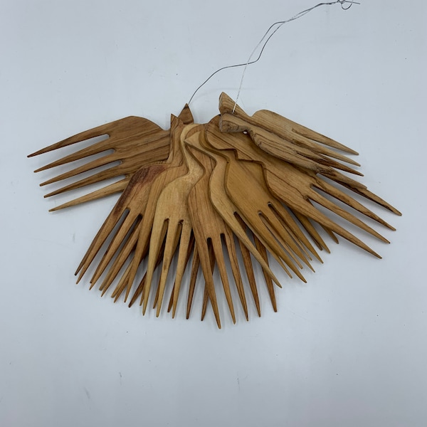 African Wooden Hair Pick - Etsy