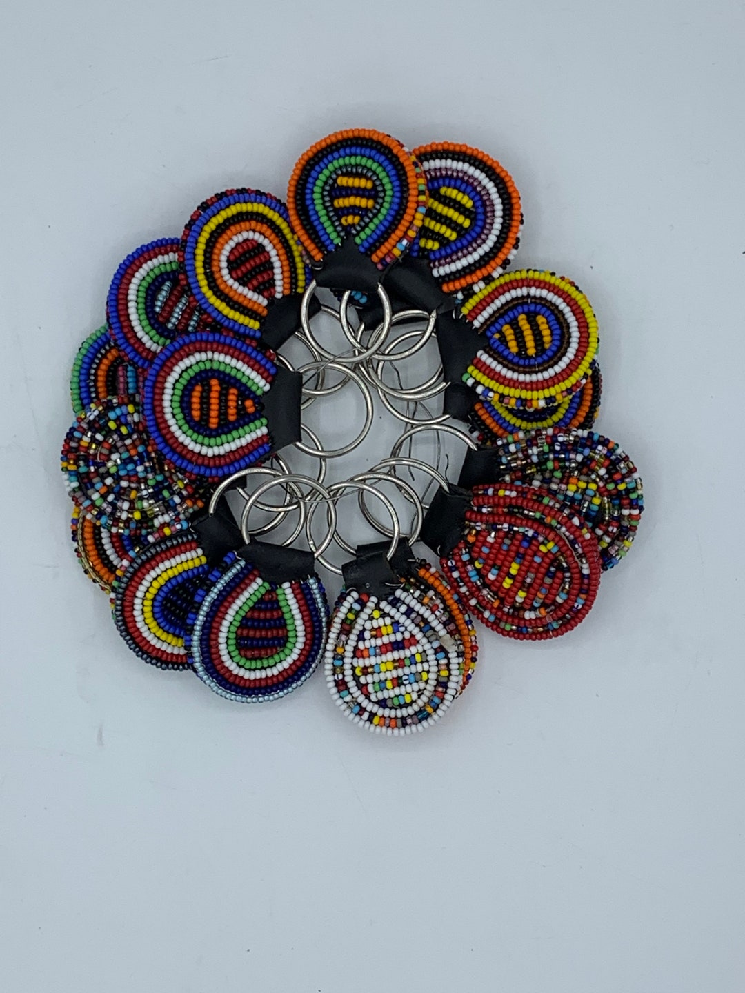 Kenyan Hardmade Shell Key Chains - Etsy