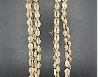 Cowrie Shell Necklace - Real Genuine White Cowrie Pendant - Sterling ...