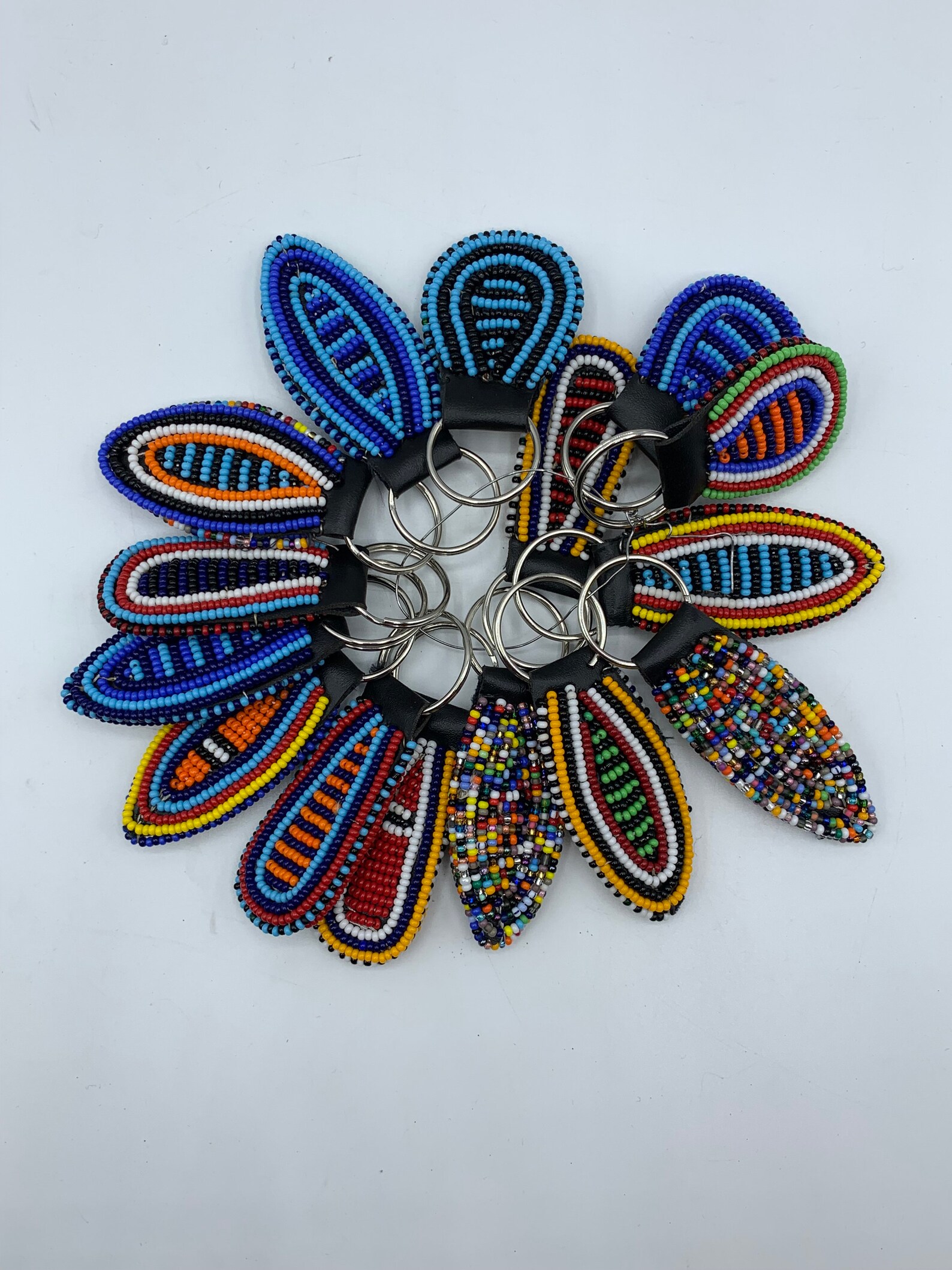 Kenyan Hardmade Shell Key Chains | Etsy