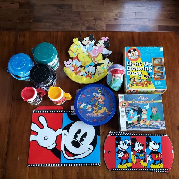 Mickey Mouse Desk Clock - Etsy UK