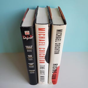 Vintage Jurassic Park + Michael Crichton Books Pick 1: the Lost World 1st Trade/print Edition ...