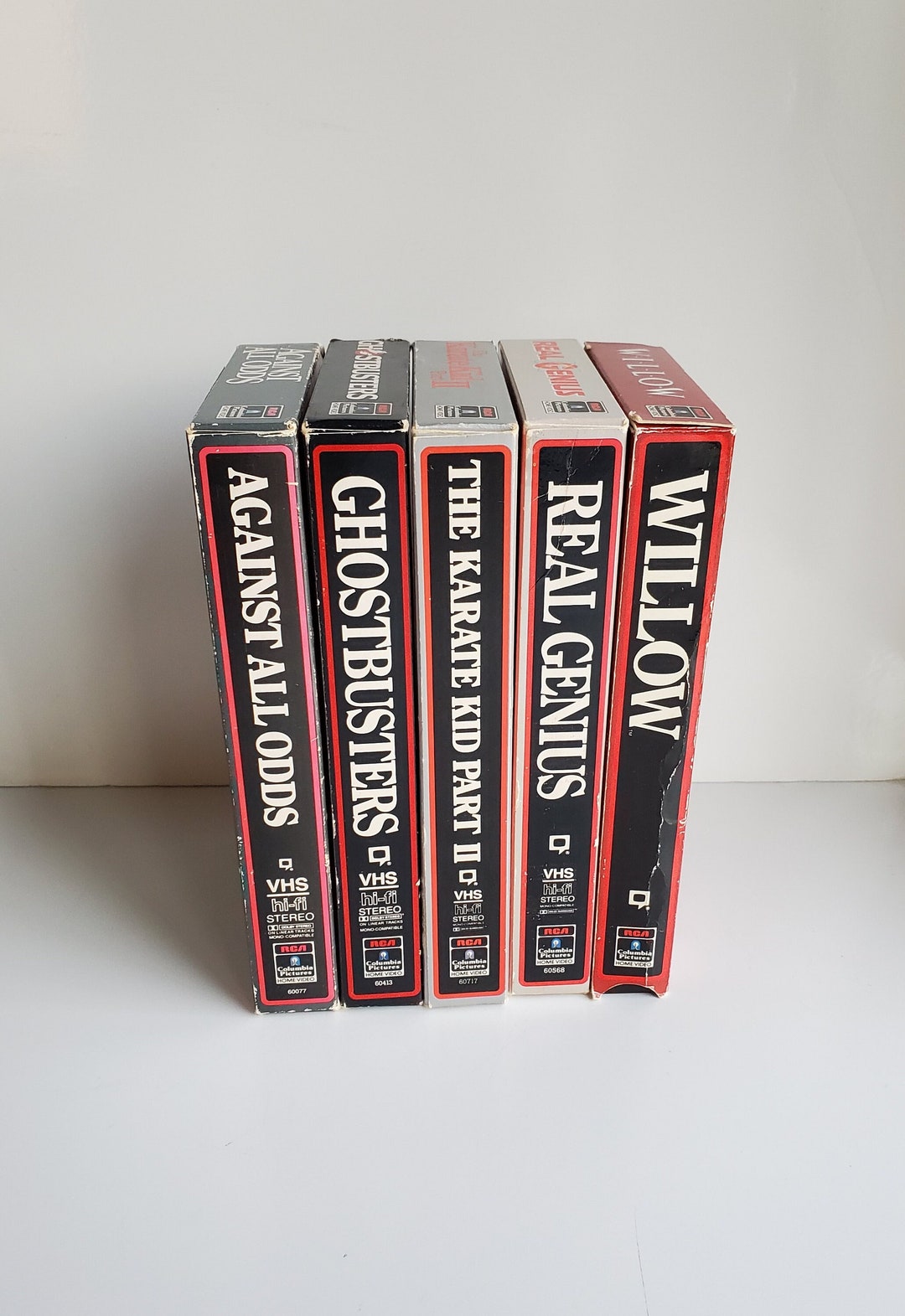 Lot of 80's RCA Red Line VHS Movies (5): 1984 Ghostbusters, the Karate ...