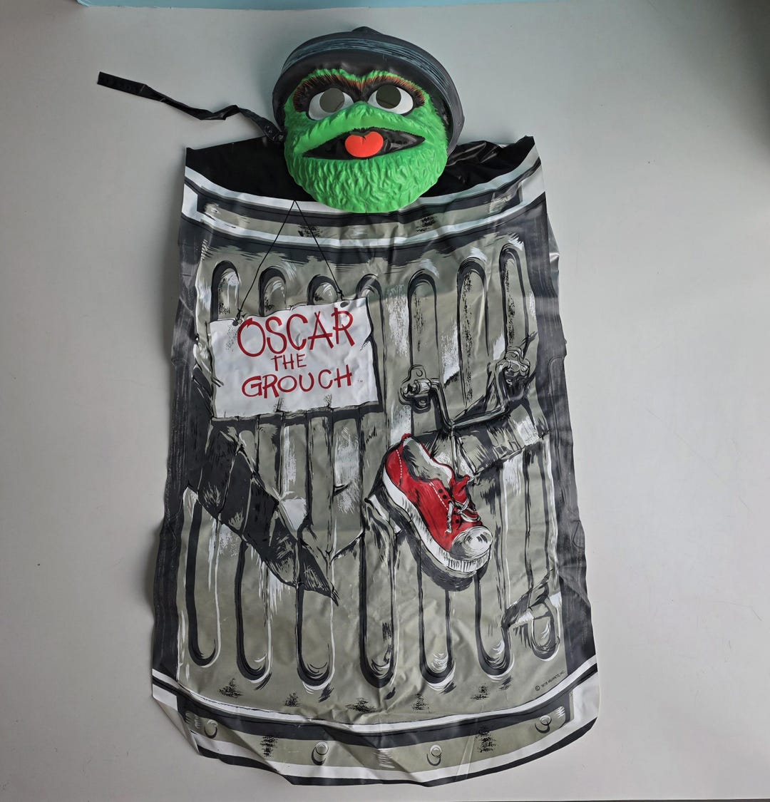 1979 Muppets Inc. Ben Cooper Mask Oscar the Grouch Halloween Costume ...