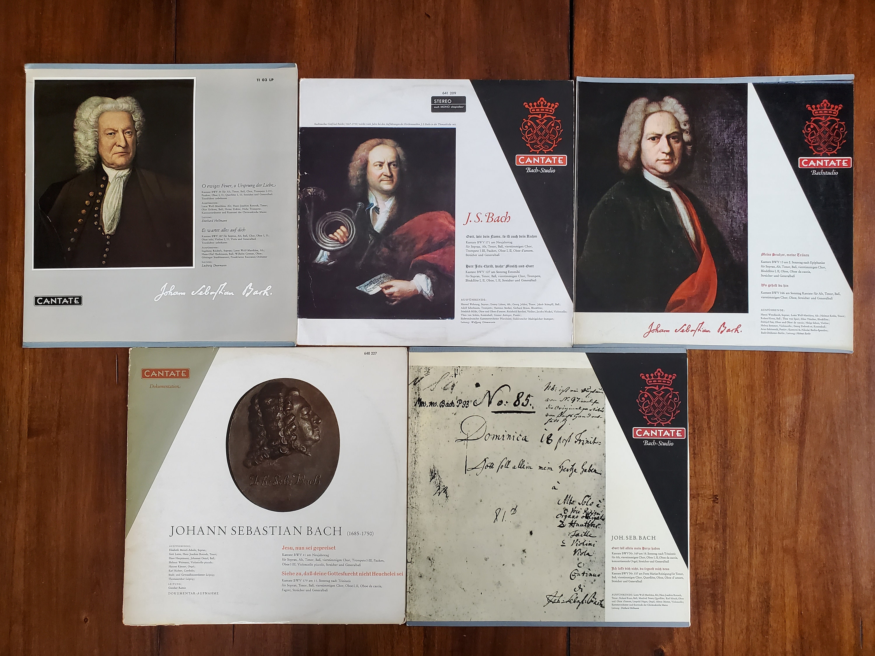 Johann Sebastian Bach Vinyl Classical Record Collection Lot of 21 ...