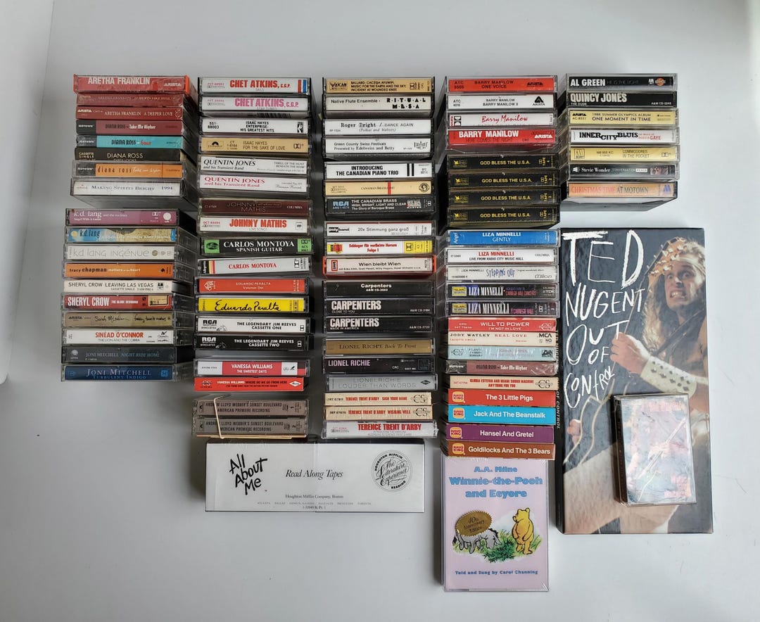 Tape Cassette Lots PICK 1: Jazz Blue Note, Soul, Sealed Motown, Hawaii ...