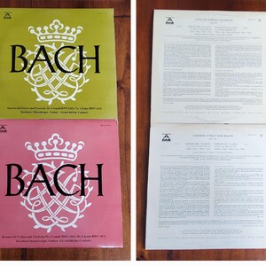 Johann Sebastian Bach Vinyl Classical Record Collection Lot of 21 ...