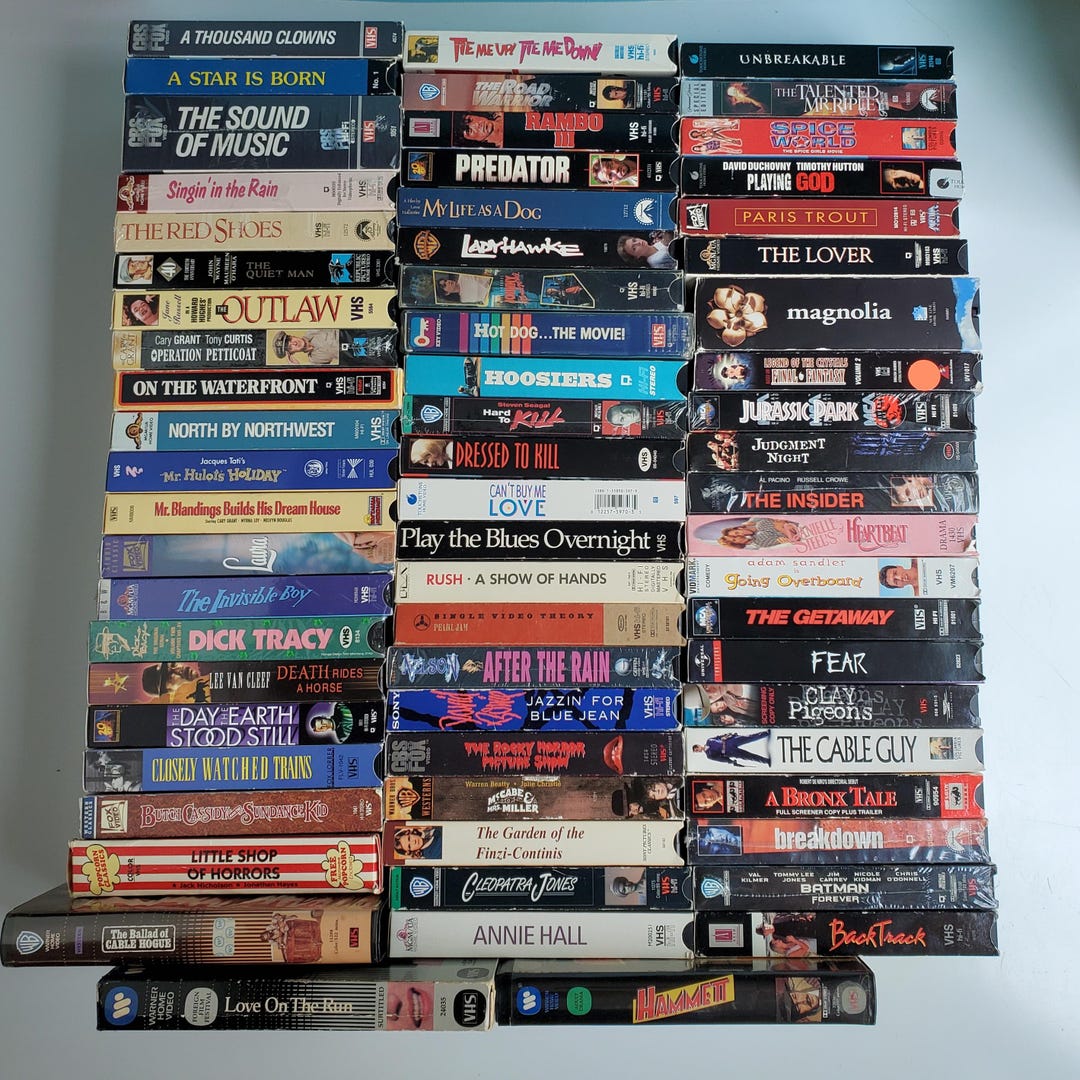 New Batch of VHS Movies PICK 1: Dressed to Kill, Jurassic Park ...
