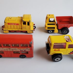 70's Matchbox Cars & 80's Matchbox Cars (8 Total): 1978 Train Car ...