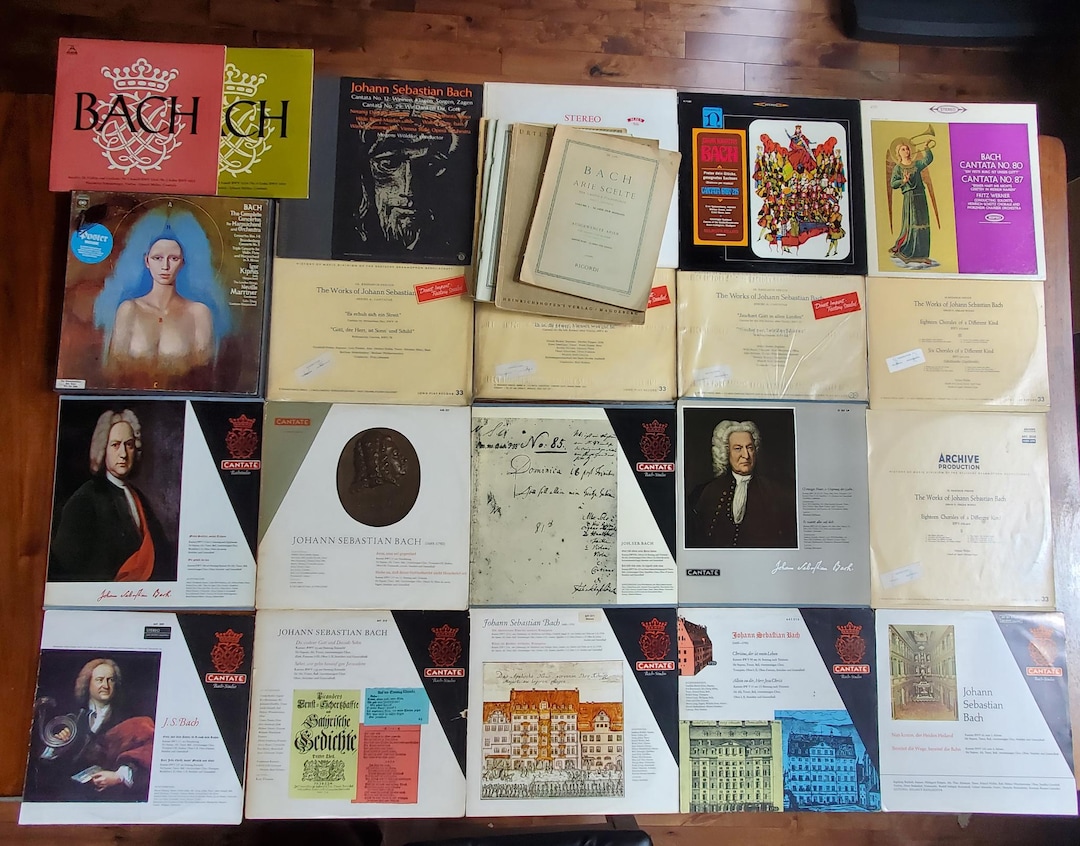 Johann Sebastian Bach Vinyl Classical Record Collection Lot of 21 ...