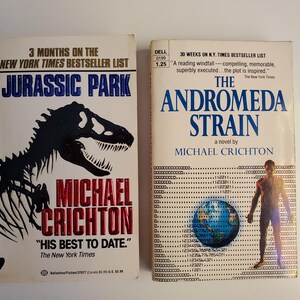 Vintage Jurassic Park Michael Crichton Books Pick 1: First Ballantine Books Printing, Etc. Many ...
