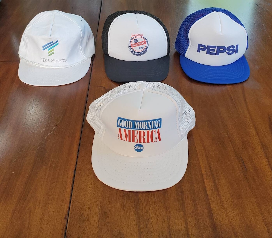 Vintage Trucker Hats PICK 1: Pepsi, Jamaica's Red Stripe Lager Beer ...