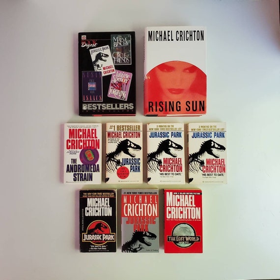 Vintage Jurassic Park Michael Crichton Books Pick 1: First - Etsy