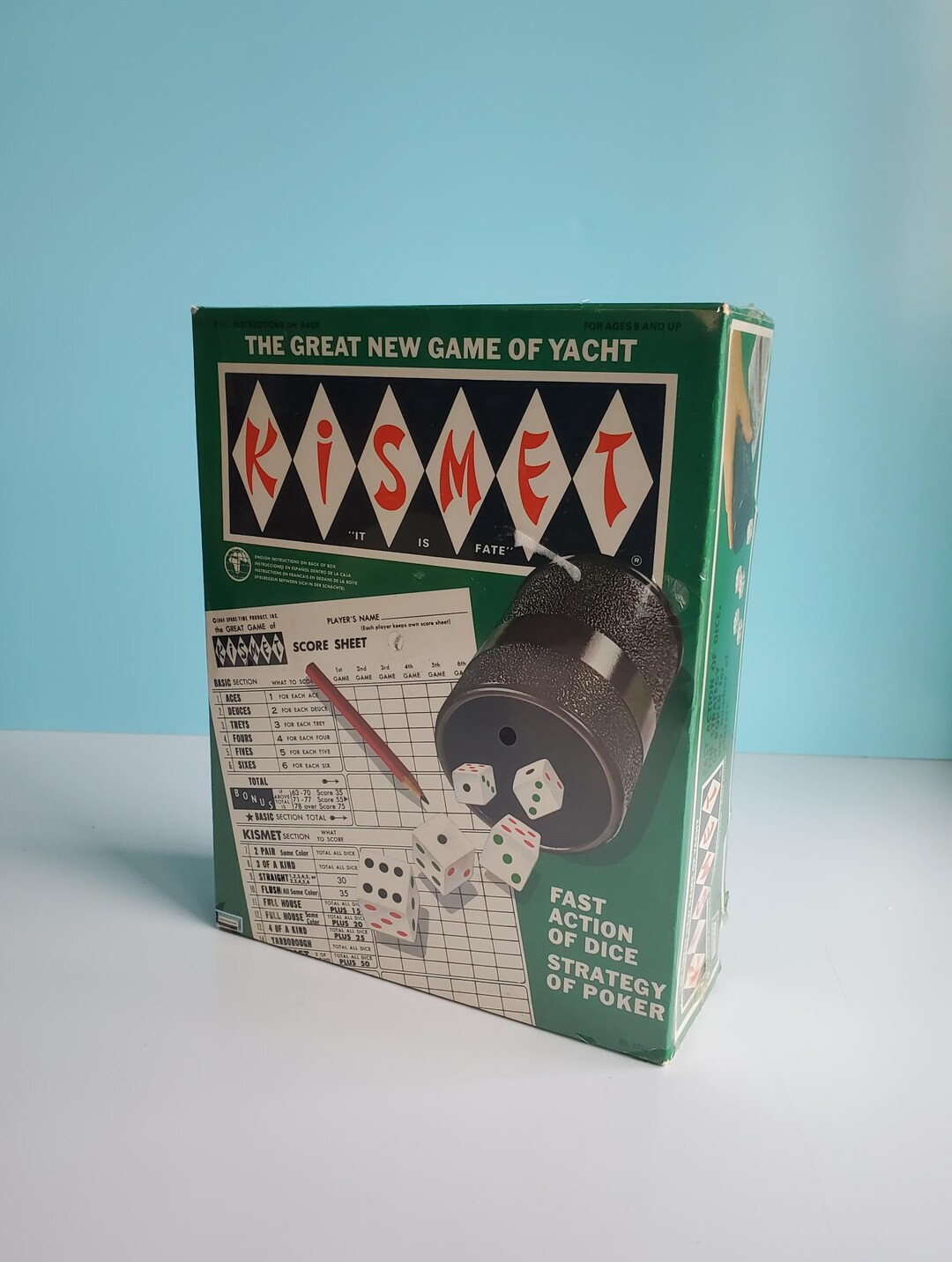 Vintage Sealed 1970 Kismet the Great Game of Yacht Strategy of Poker ...