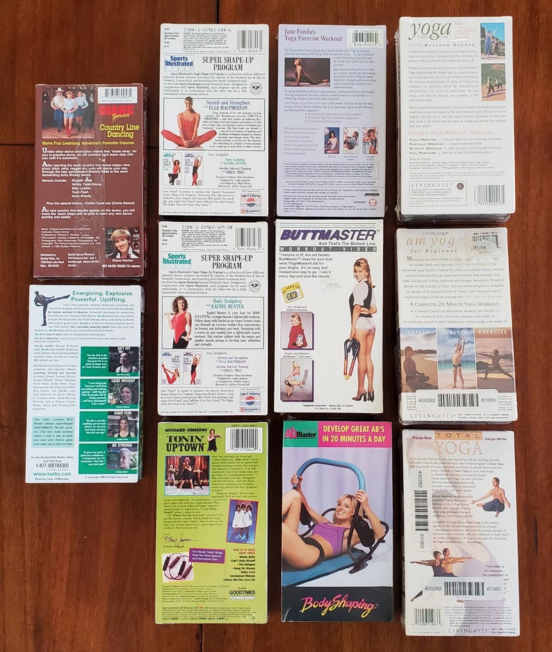 Sealed VHS Tapes Sports & Exercise Workout Videos PICK 1: - Etsy