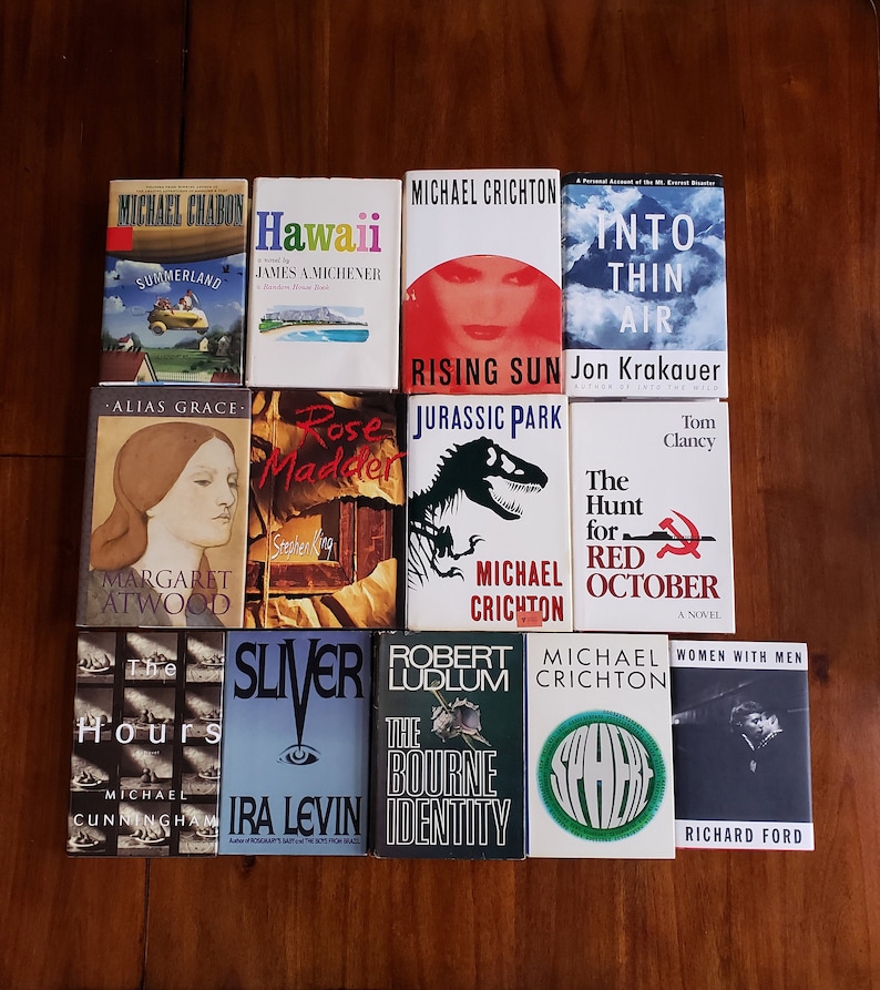 Hardcover 1st Editions PICK 1 Book: Jurassic Park 1st Edition - Etsy