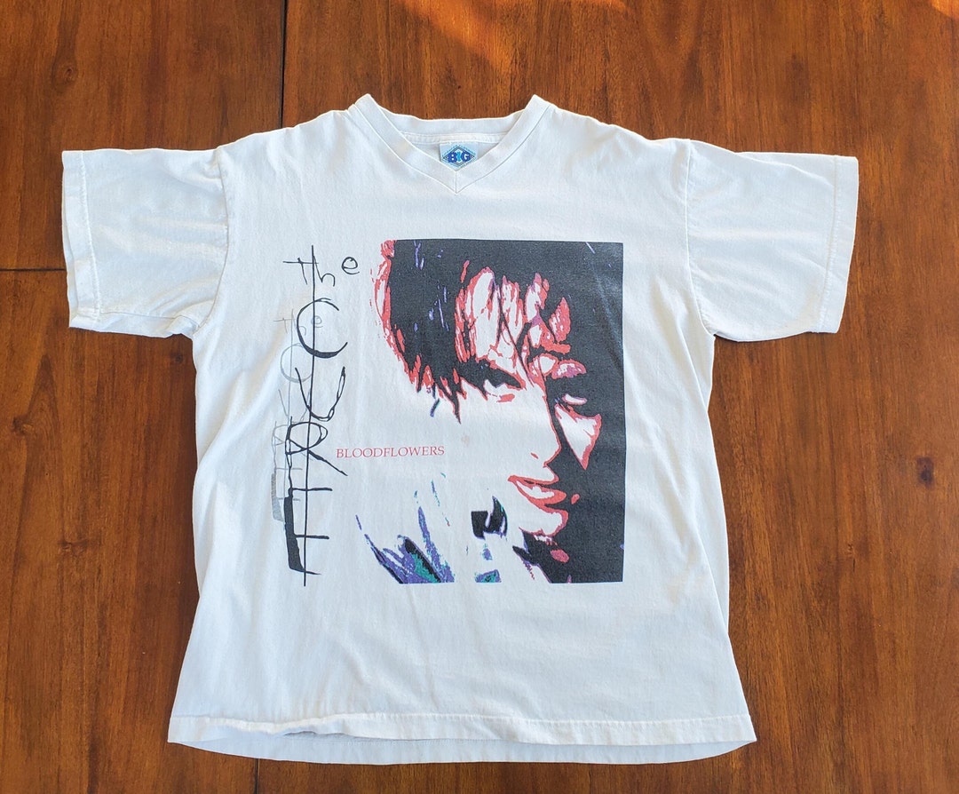 Vintage the Cure Bloodflowers T-shirt 2000 B!G Licensed Clothing London ...