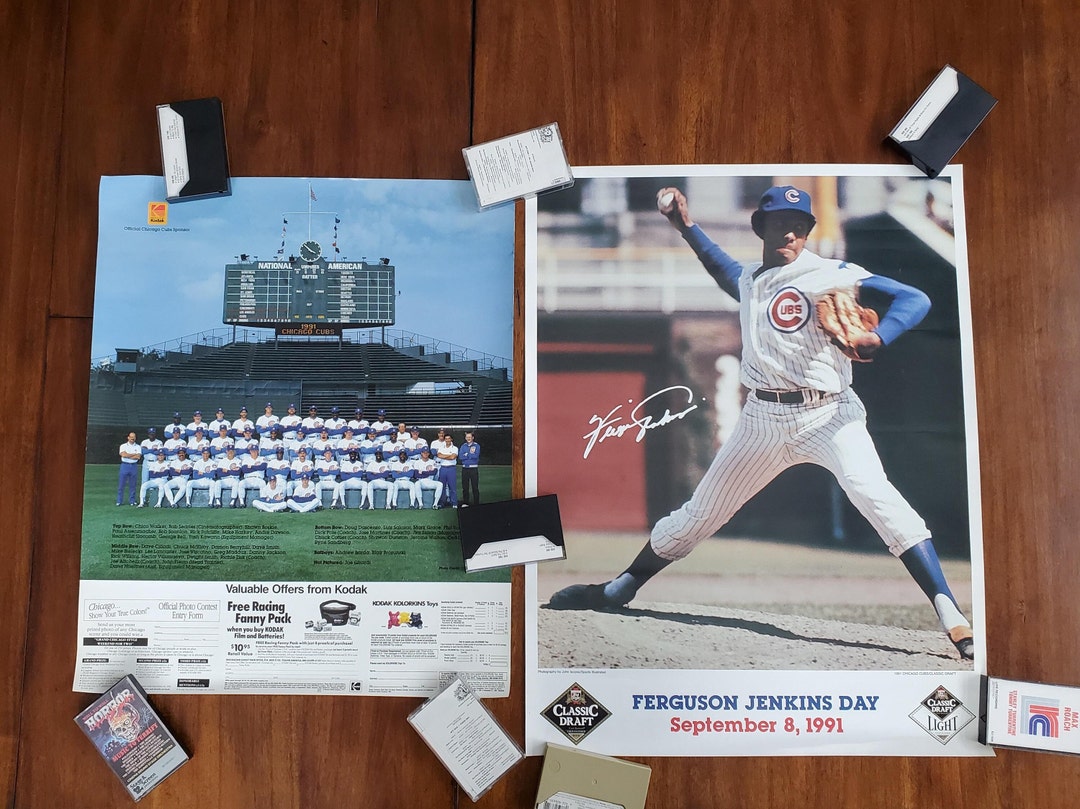 Vintage Chicago Cubs Posters (2): Chicago Cubs 1991 Team Poster 22"x 18 ...