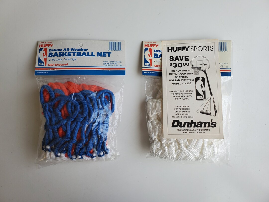 Vintage NBA Huffy Basketball Nets Deluxe All Weather 1990 New Old Stock ...
