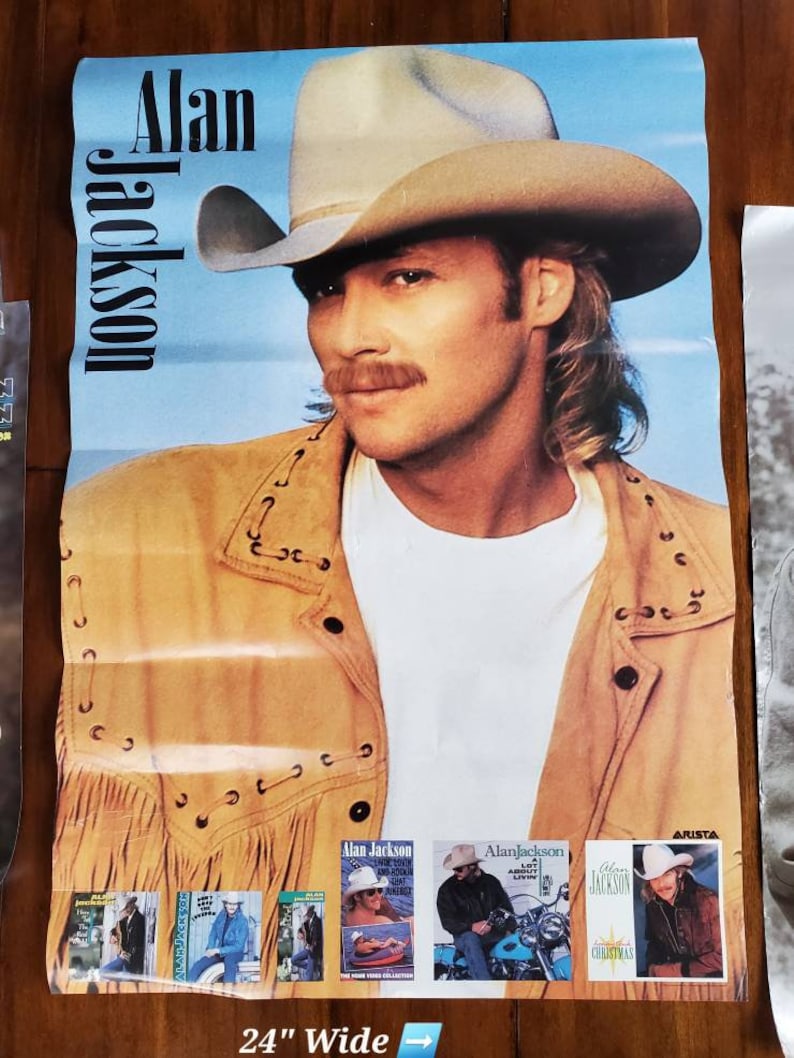 Vintage Country Music/alan Jackson Posters PICK 1 Arista | Etsy