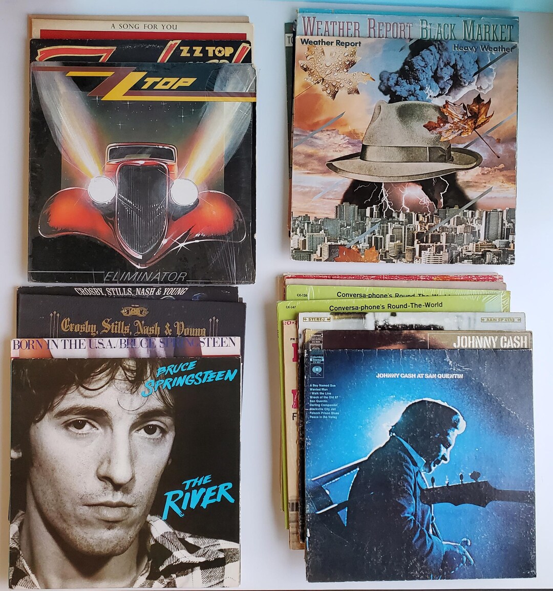 Vintage Record Lots PICK 1: Bruce Springsteen, ZZ Top, CSNY, Johnny ...