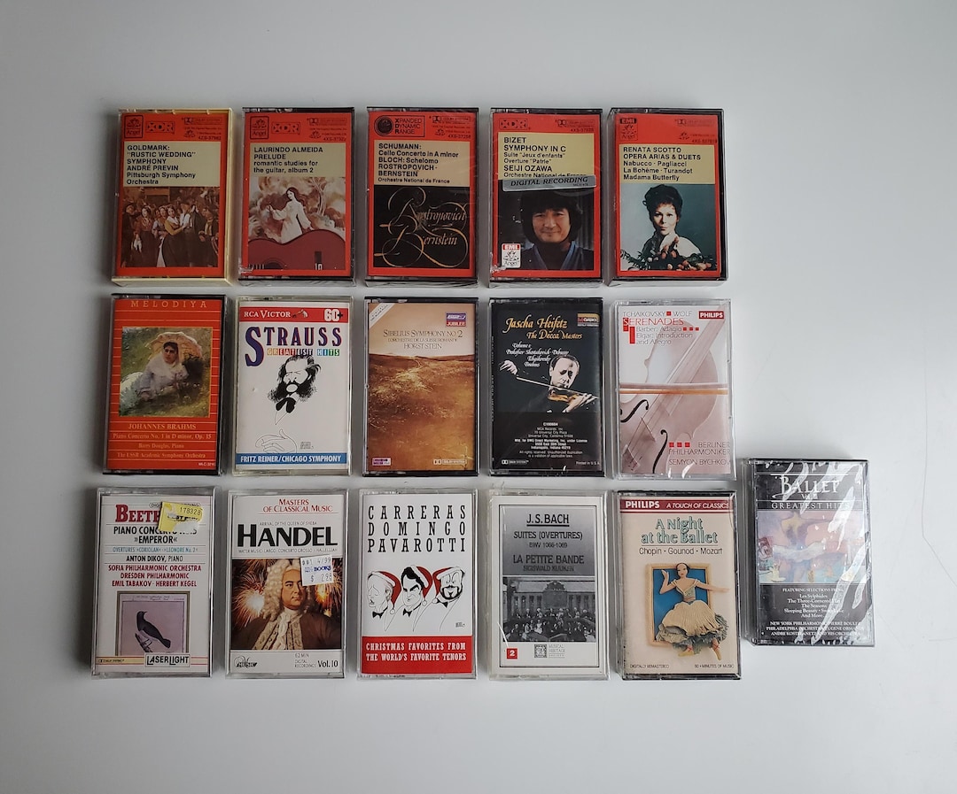 Sealed Classical Music Cassette Tape Lot (15) Sealed New Angel EMI XDR ...