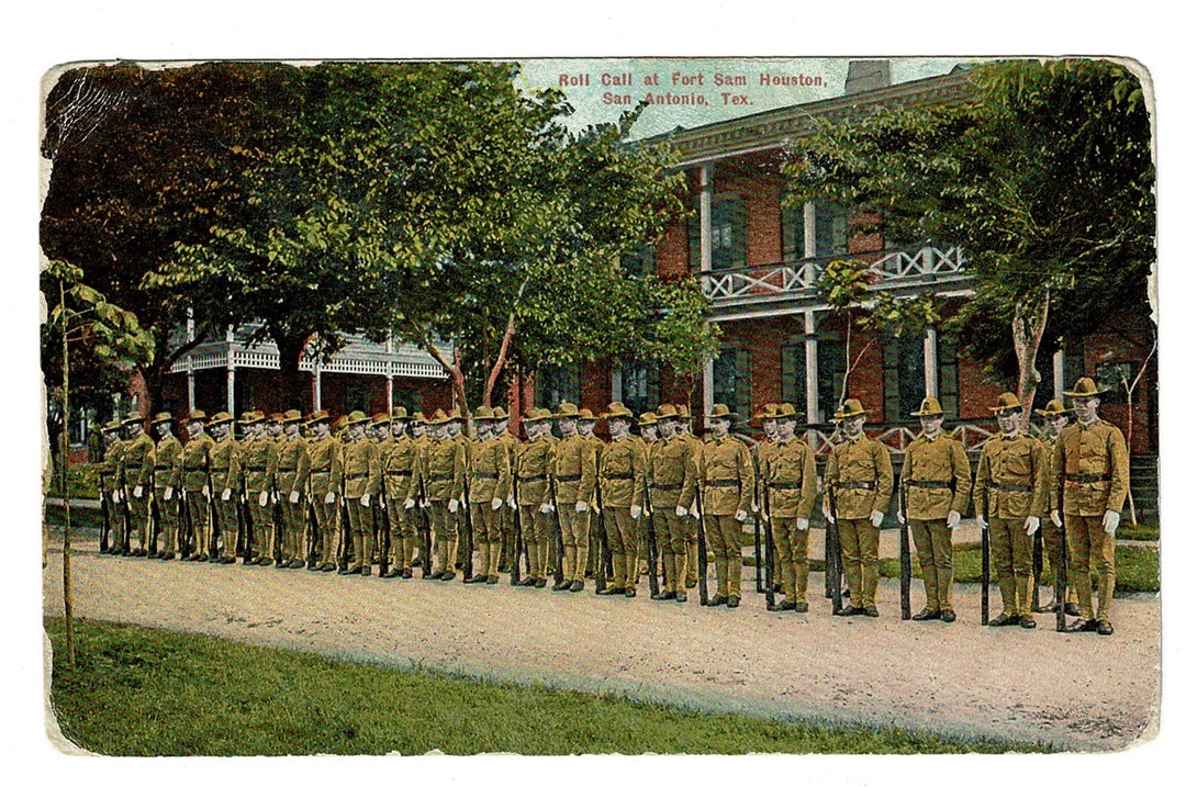 Vintage Antique Army Postcards (3) Roll Call Ariel View 8th Corps Light ...