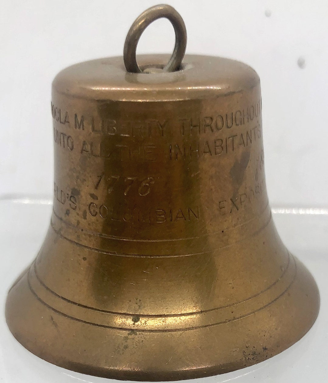 Vintage Liberty Bell, Proclaim Liberty, Chicago World's Fair Bronze ...