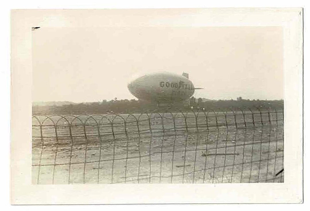 Vintage Photo Goodyear Blimp Small Photo 2.5" X 1.5" 1940s - Etsy