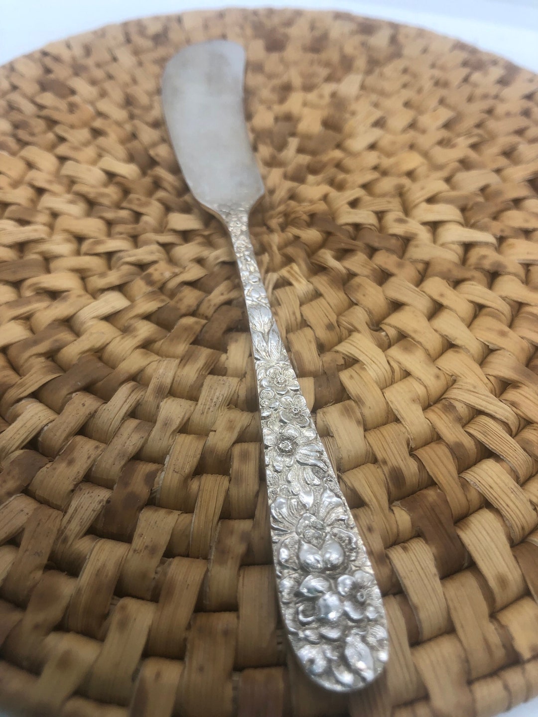 Vintage 1942 Stieff Sterling Silver Rose Butter Knife No Monogram 6 ...