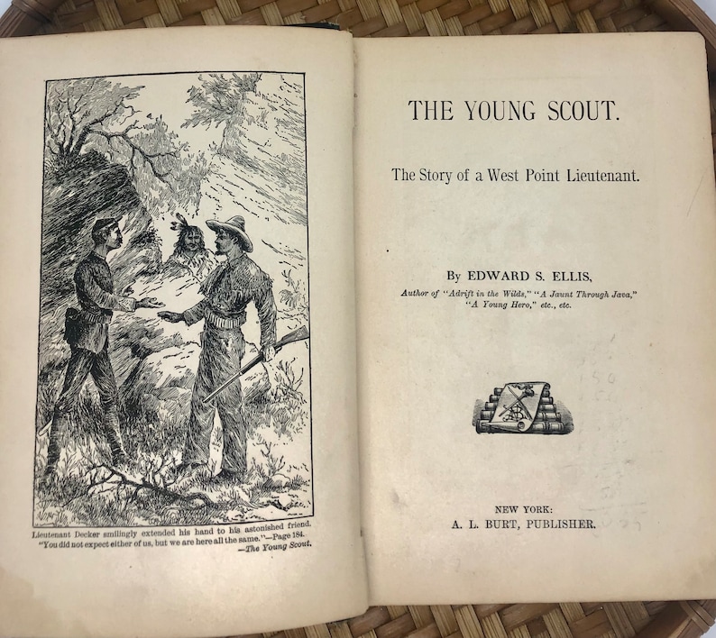 Vintage Antique Book the YOUNG SCOUT Story of West Point Lieutenant ...