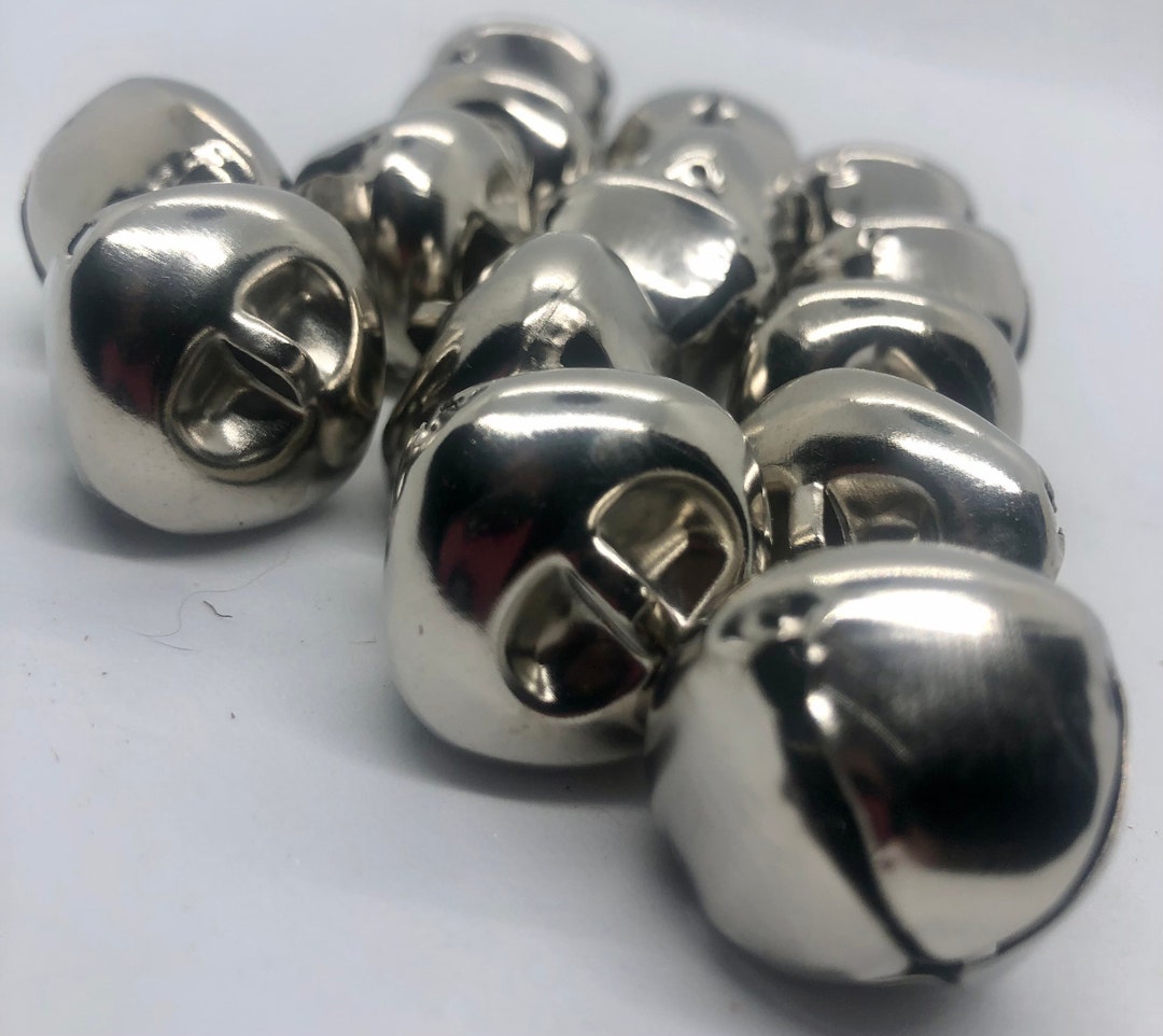 15 Jingle Bells 3/4 W 1/2 H Loop for Hanging Stringing Traditional ...