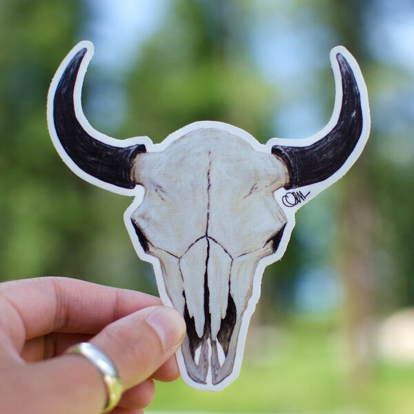 Bison Skull - Etsy