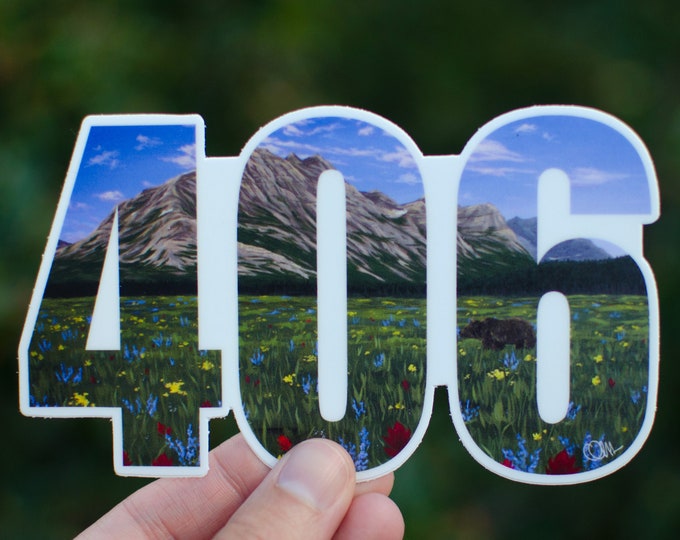 5" Decal Sticker - 406 Montana Wildflowers - Etsy