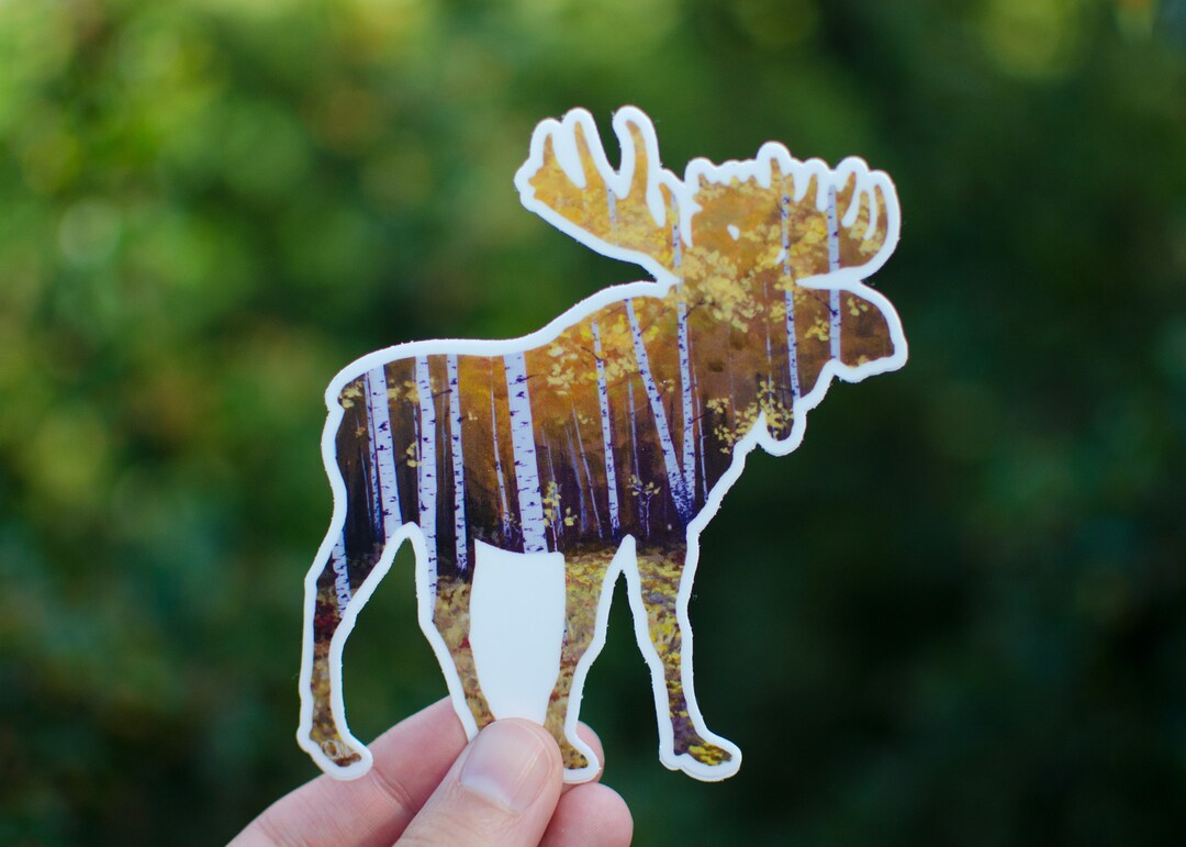 4" Decal Sticker - Moose - Etsy
