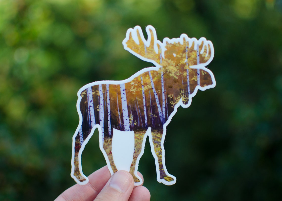 4" Decal Sticker - Moose - Etsy