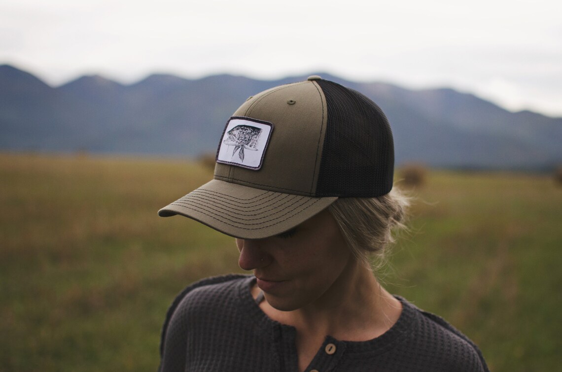 Northern Pike Patch Hat Loden/black - Etsy