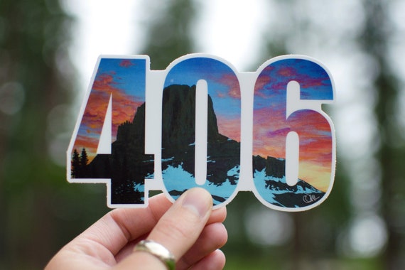 5 Decal Sticker 406 Clements Mountain | Etsy