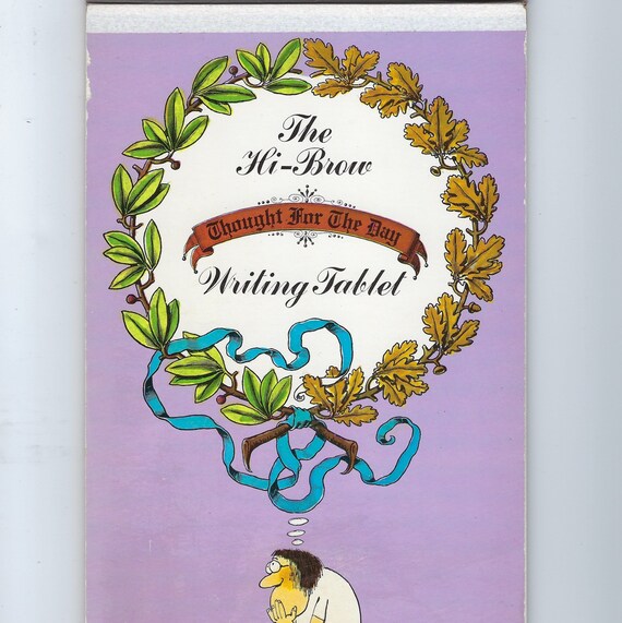 The Hi-brow Writing Tablet From Carlton Cards With Thought for - Etsy