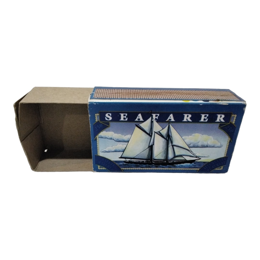 Vintage Empty Cardboard Box for Safety Kitchen Wood Matches From Eddy ...