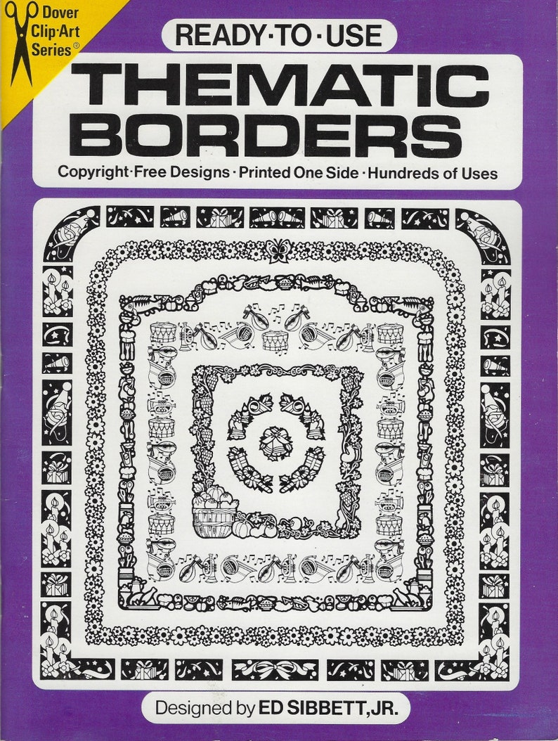 Dover Clip-art Thematic Borders Ready to Use Copyright Free - Etsy