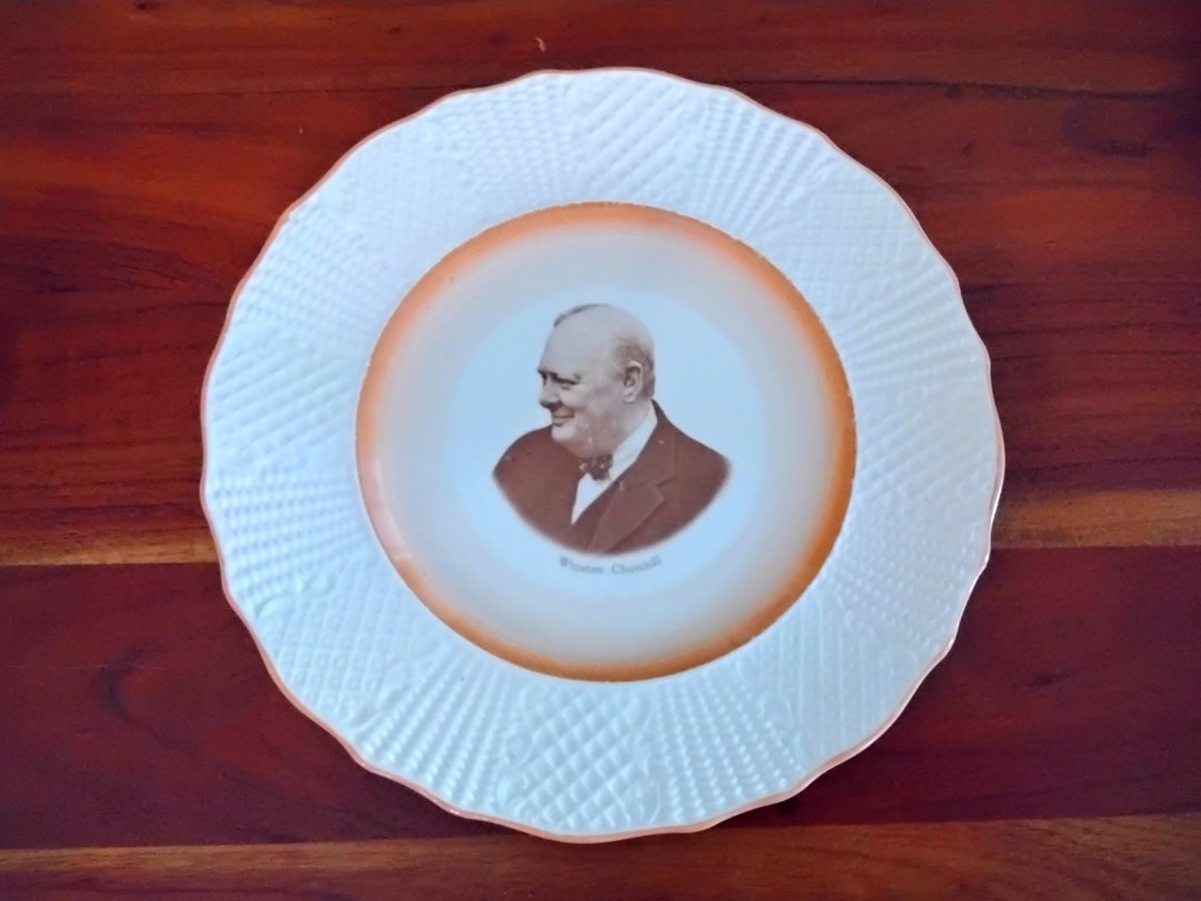 Winston Churchill Collector Plate From Solarian Ware Soho Pottery ...