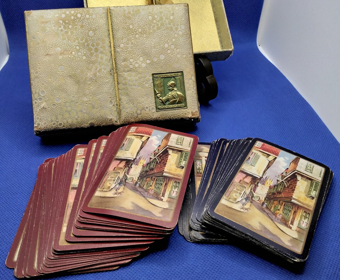 Vintage Waddington's Playing Cards Twin Deck With Old London Images ...