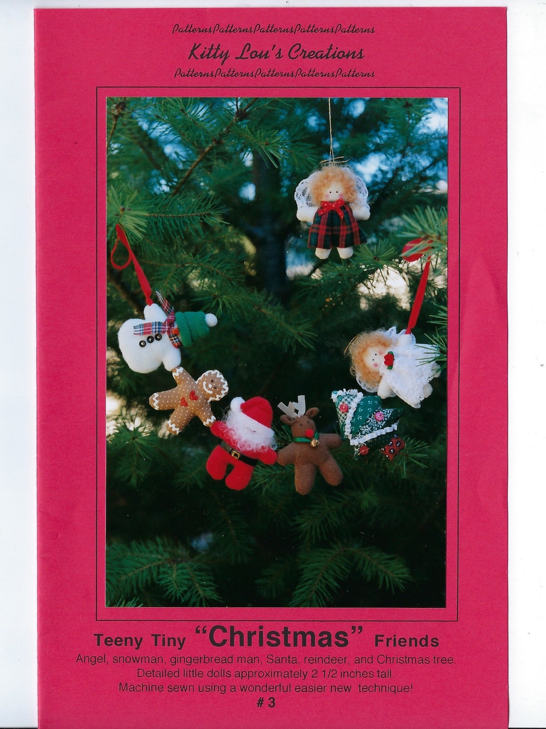 Teeny Tiny Christmas Friends by Kitty Lou's Creations 1995 - Etsy