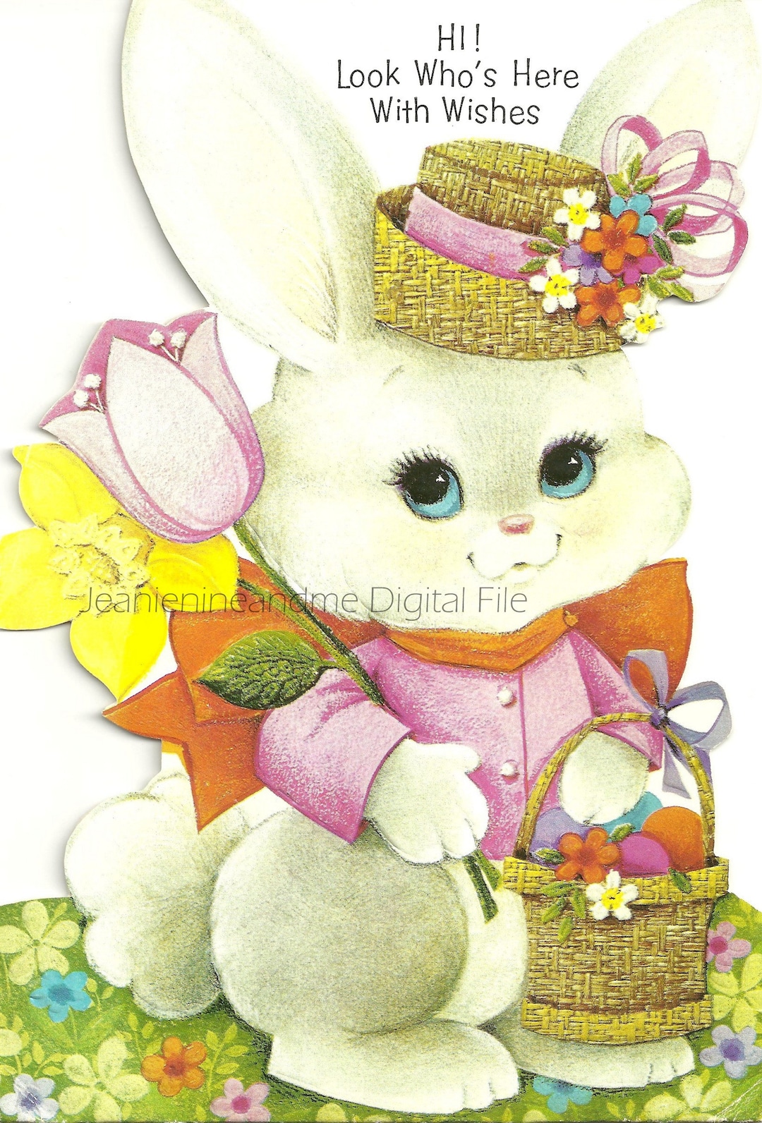 Easter Clipart Digital Instant Download Printable Vintage 1970s Image ...